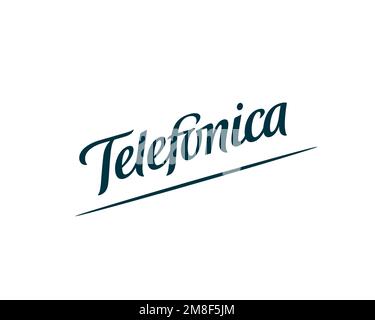Telefonica Germany, rotated logo, white background B Stock Photo - Alamy