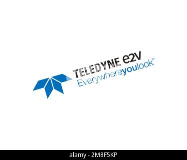 Teledyne e2v, rotated logo, white background B Stock Photo - Alamy