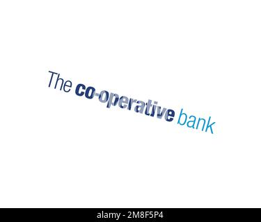 The Co operative bank, rotated logo, white background Stock Photo - Alamy
