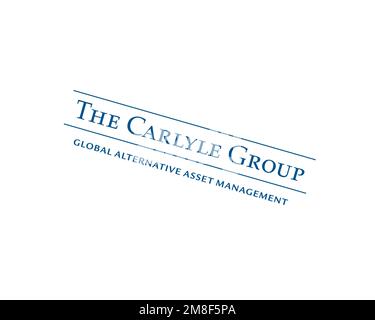 The Carlyle Group, rotated logo, white background Stock Photo - Alamy