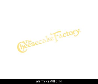 The Cheesecake Factory, Rotated Logo, White Background B Stock Photo ...