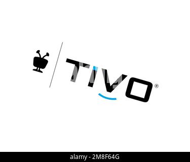 TiVo Corporation, rotated logo, white background Stock Photo - Alamy
