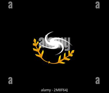 Thousand Parsec, rotated logo, black background Stock Photo - Alamy