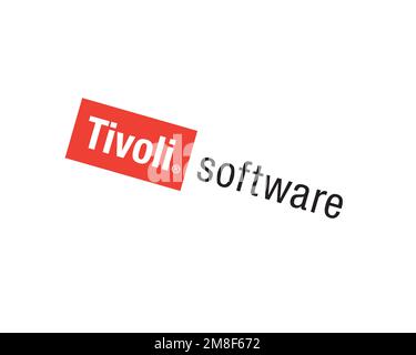 Tivoli Software, rotated logo, white background Stock Photo - Alamy