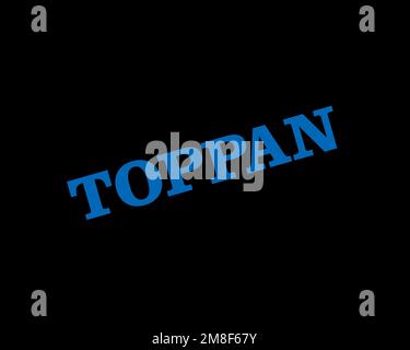 Toppan, Logo, Black background Stock Photo - Alamy