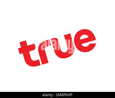 True Corporation, Rotated Logo, White Background B Stock Photo - Alamy