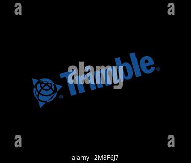 Trimble company, Logo, Black background Stock Photo - Alamy