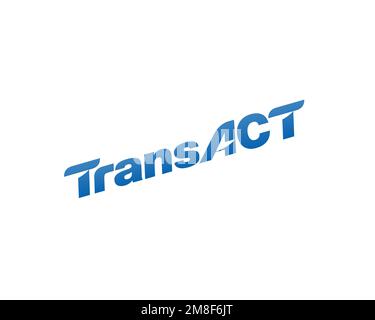 TransACT, rotated logo, white background B Stock Photo - Alamy