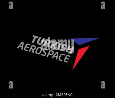 Turkish Aerospace Industries, rotated logo, white background Stock ...