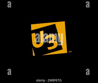 U3 software, Logo, Black background Stock Photo - Alamy