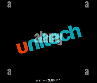 Unitech Group, Logo, Black background Stock Photo - Alamy