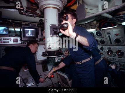 CDR David W. Hearding, commanding officer of the nuclear-powered attack ...