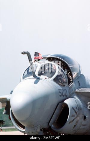 The Attack Squadron 85 (VA-85) A-6E Intruder aircraft on CMDR. Dave ...