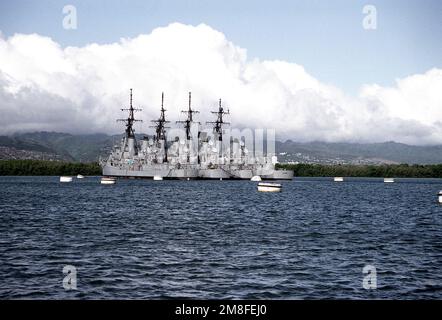 Four decommissioned Charles F. Adams class guided missile destroyers ...