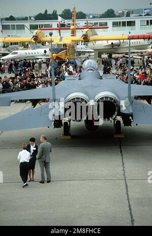 F-15E Eagle aircraft of the 4th Tactical Fighter Wing stand on the ...