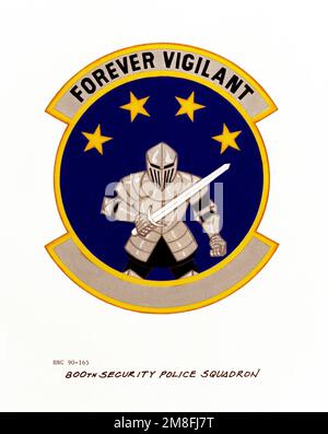 Approved insignia for: 800th Security Police Group. Country: Unknown ...
