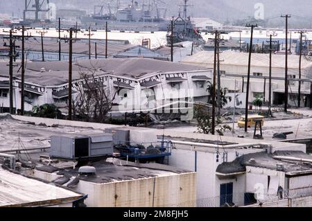 More than four inches of volcanic ash blankets the rooftops and ...