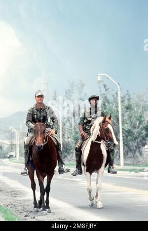 Security police from Clark Air Base, Philippines, line up to check in ...