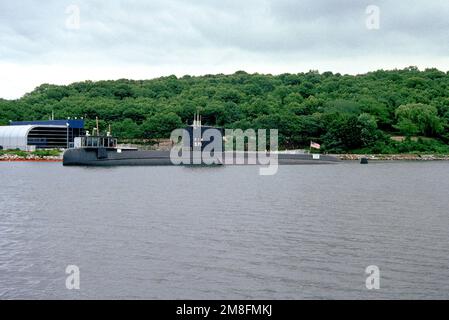 The USS Nautilus (SSN-571), the first nuclear-powered submarine ...