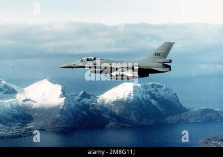 An AGM-119A Penguin anti-ship missile is launched from an F-16C ...