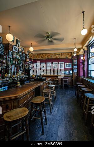 The French House pub pub interior in Soho ,London ,England , UK Stock ...