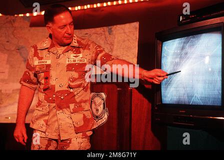 LT. GEN. Charles A. Horner, commander, U.S. Central Command Air Forces ...