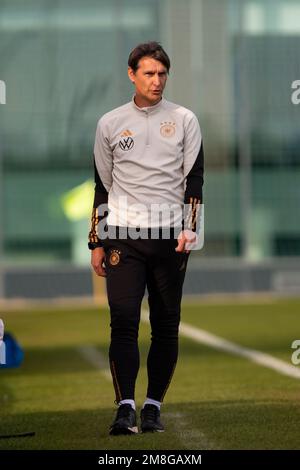 MICHAEL PRUS head coach of Germany, look during the match, GERMANY U16 ...