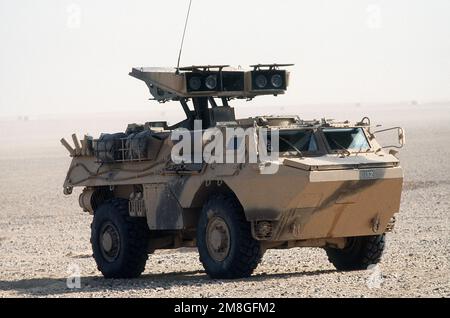 A French Renault VAB 4x4 armored personnel carrier equipped with the ...