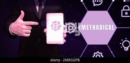 Text showing inspiration Methodical, Word for System of Methods used in ...