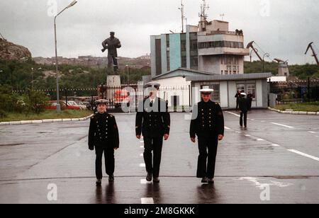 While visiting a Northern Fleet base Russian President Vladimir Putin ...