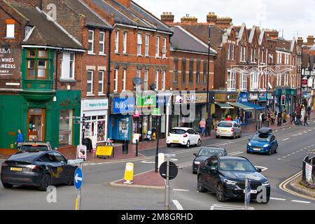 The south end of Tonbridge High Street, Kent. UK Stock Photo - Alamy