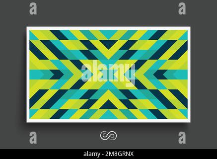 Mosaic pattern. Geometric background. Textbook, booklet or notebook ...