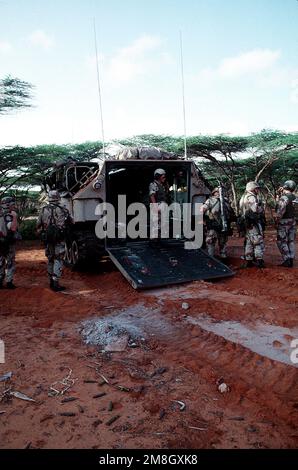 An AAVP-7 amphibious assault vehicle of Company C, 1ST Amtrac Battalion ...