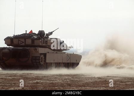 An M-1 Abrams main battle tank of the 24th Infantry Division ...
