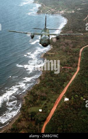 A C-27 Spartan aircraft from the 310th Airlift Squadron conducts a ...