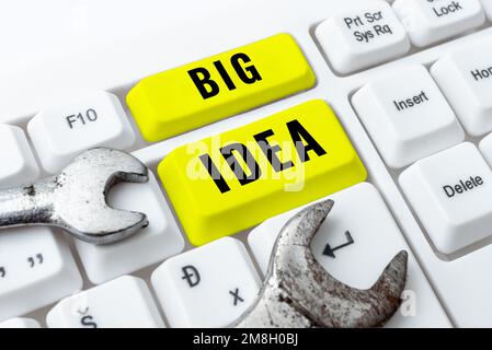 Conceptual display Big Idea. Internet Concept Having great creative ...