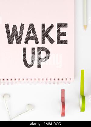 Hand writing sign Rise And Shine. Business showcase Motivation for ...