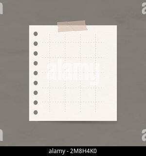 Digital note vector grid paper element Stock Vector Image & Art - Alamy
