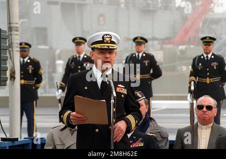 CAPT. Gordon E. Kauffman, commanding officer, Naval Station, New York ...
