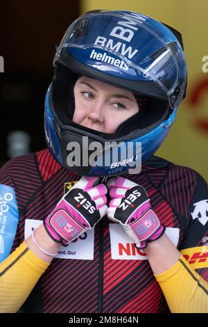 Altenberg, Germany. 14th Jan, 2023. Bobsleigh, World Cup, monobob ...