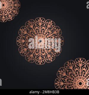 A vector of rose gold mandala background Stock Vector Image & Art - Alamy