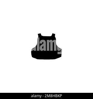 Bulletproof icon. Simple style notifying the police poster background ...