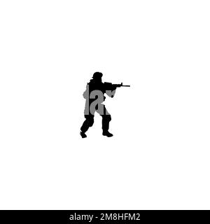 Commando icon. Simple style no war poster background symbol. Gunn shop ...