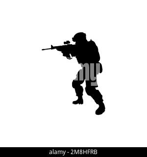 Commando icon. Simple style no war poster background symbol. Gunn shop ...