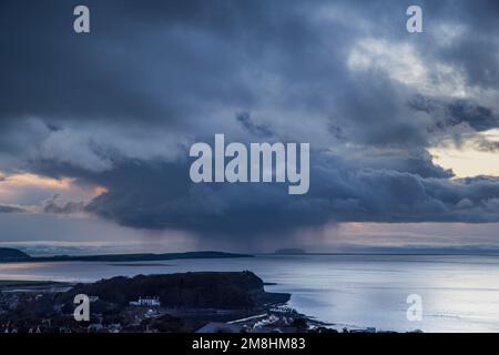 Squally weather over the Bristol channel Stock Photo - Alamy