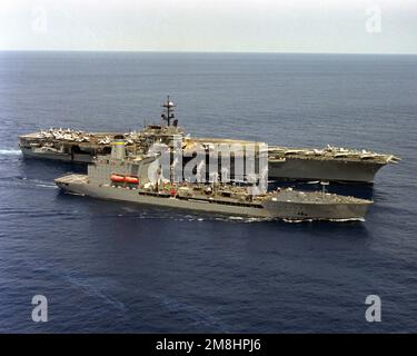 A starboard beam view of the fleet ocean tug USNS MOHAWK (T-ATF-170) as ...