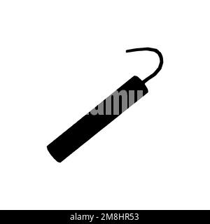 Dynamite icon. Simple style no war poster background symbol. Danger ...