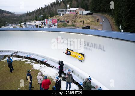 Christoph Hafer and Matthias Sommer from Germany of the men's two-man ...
