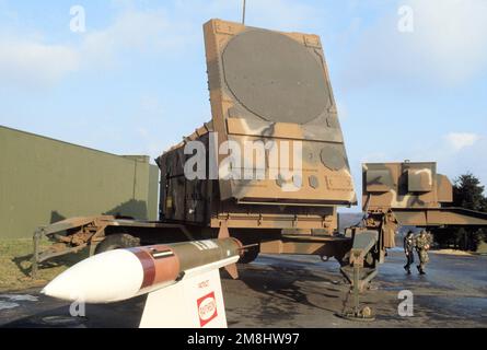 Guide radar of US Army antiaircraft missile Patriot system Stock Photo ...