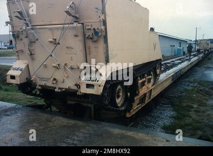 The M113 armored personnel carrier on display at the Gunfire ...
